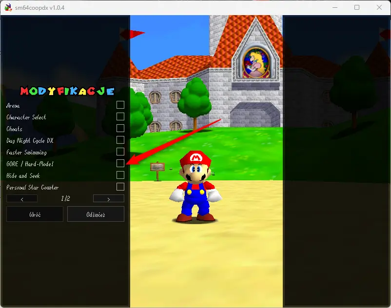 Super Mario 64 Gore/Hard-Mode - Variatkowo.pl